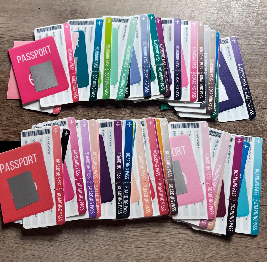 Passport Vacation Cut Out Scratch off Savings Challenge || Save 500 ...