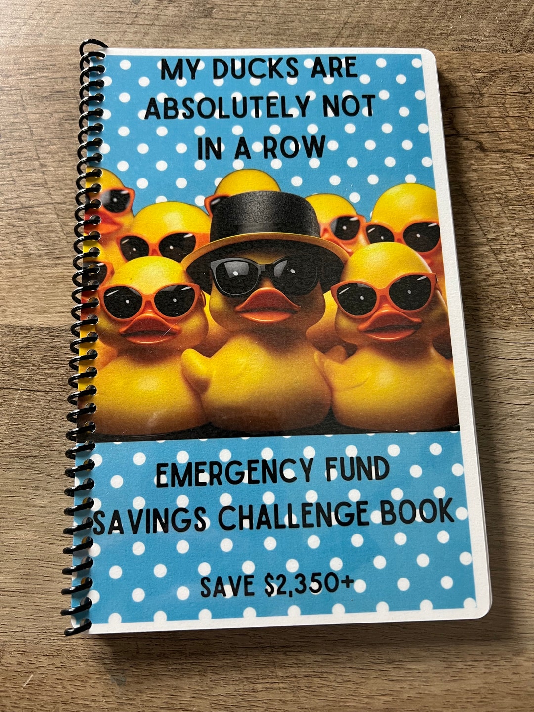 My Ducks Are Not in A Row Rubber Duck Emergency Fund Savings Challenge ...