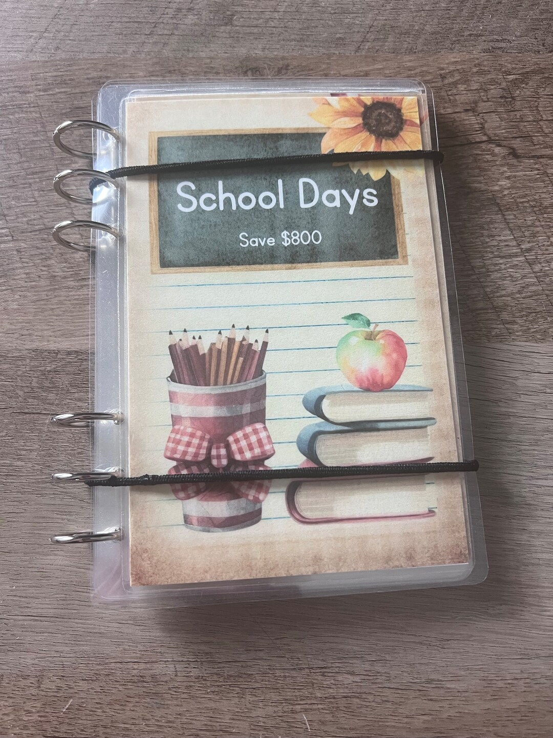 School Days Savings Challenge Book || Save 800 || 11 Laminated Scratch ...