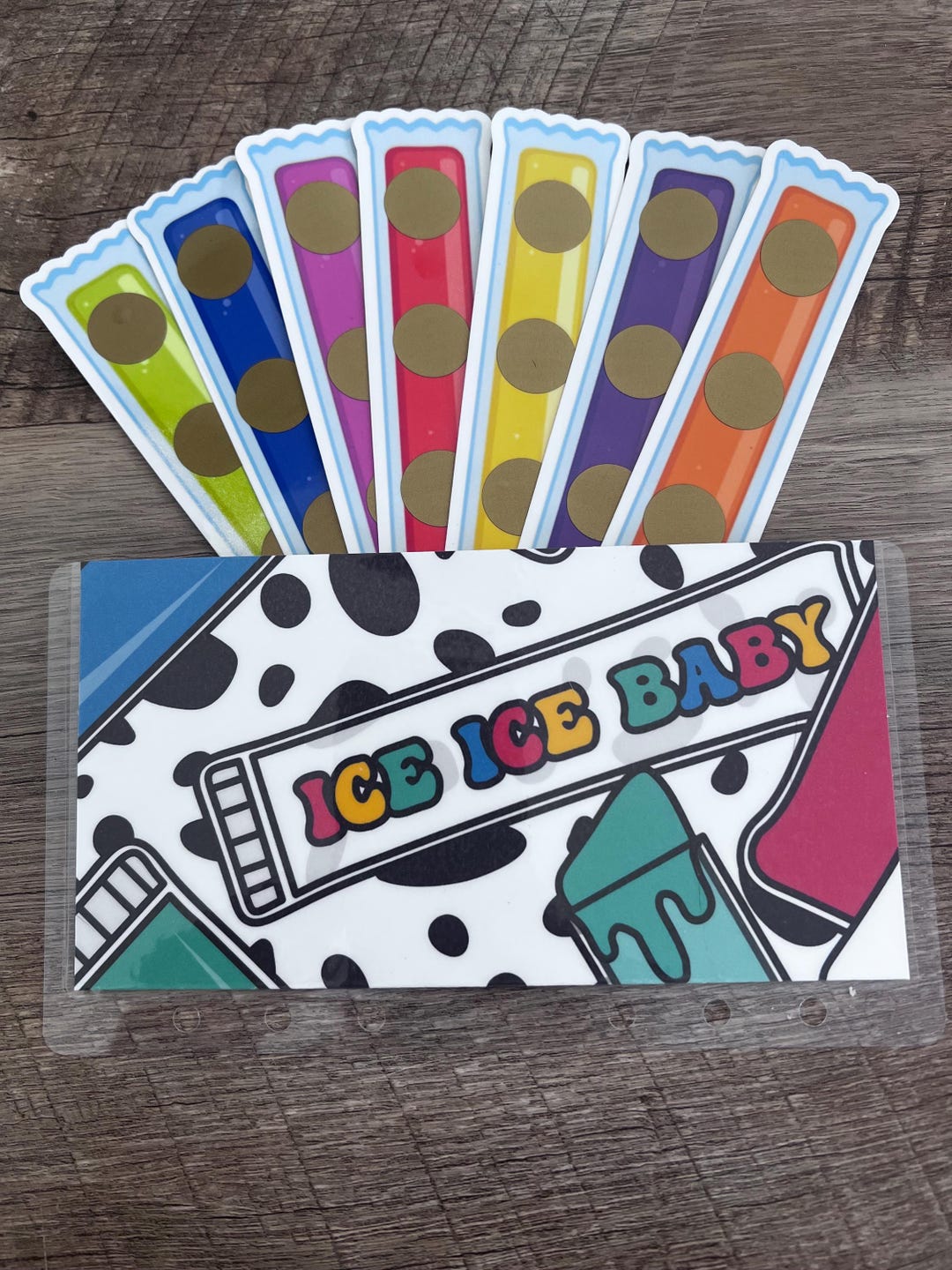 Ice Ice Baby Popsicle Cut Out Scratch off Savings Challenge || Save 150 ...