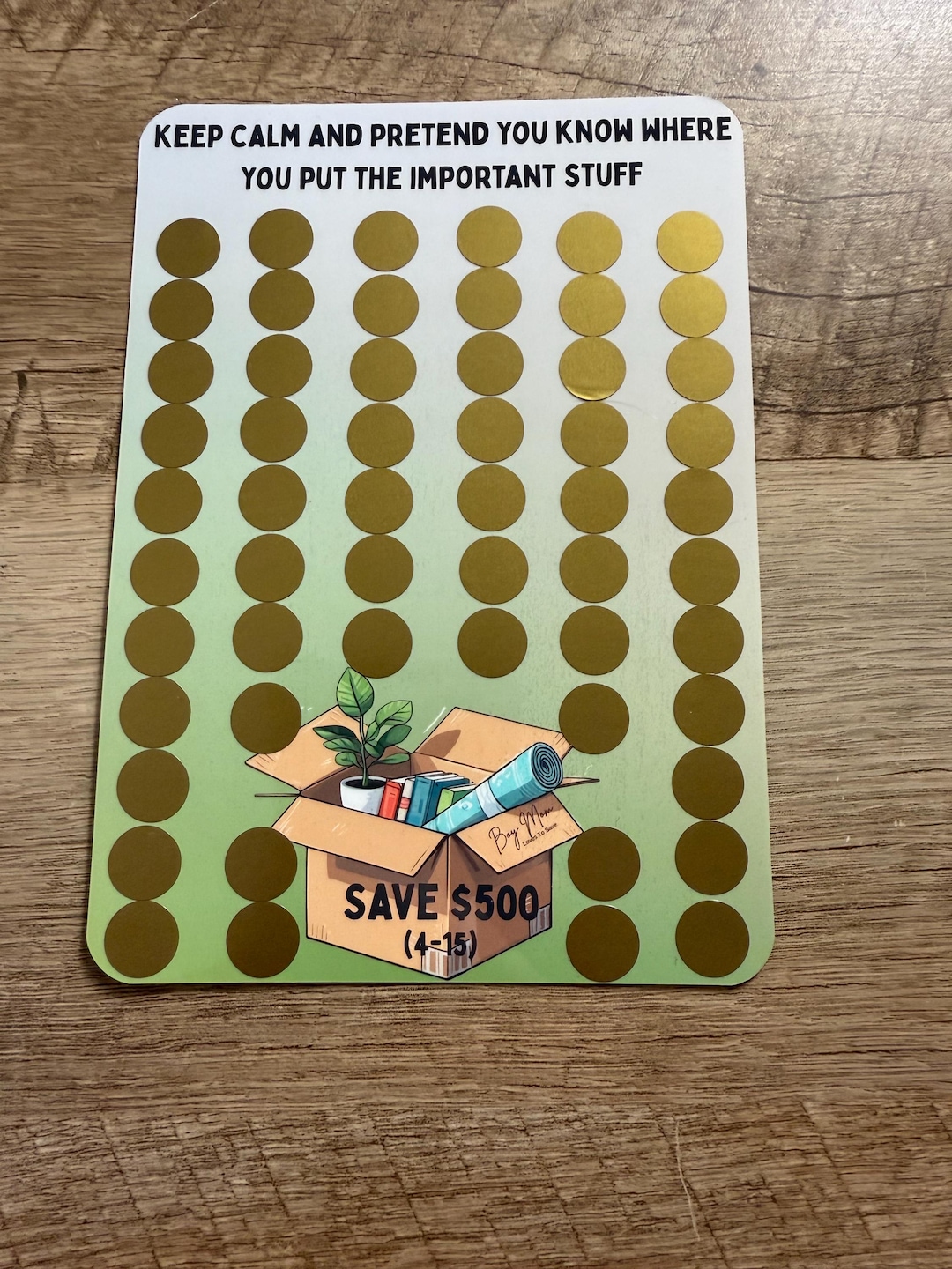 Keep Calm ... Moving Scratch off Savings Challenge || Save 500 - Etsy