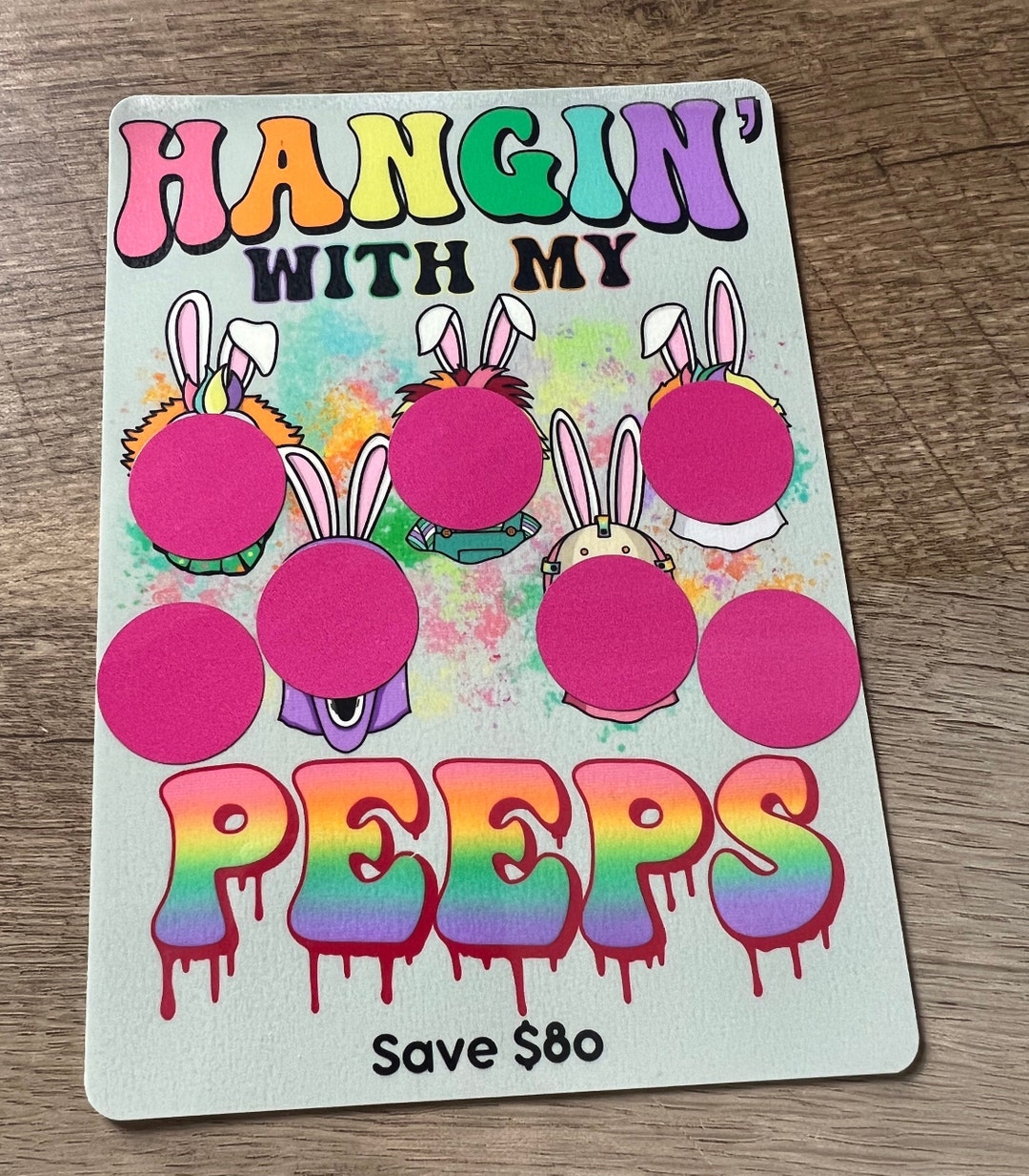 Hangin With My Peeps Scrarch off Savings Challenge || Horror Easter ...