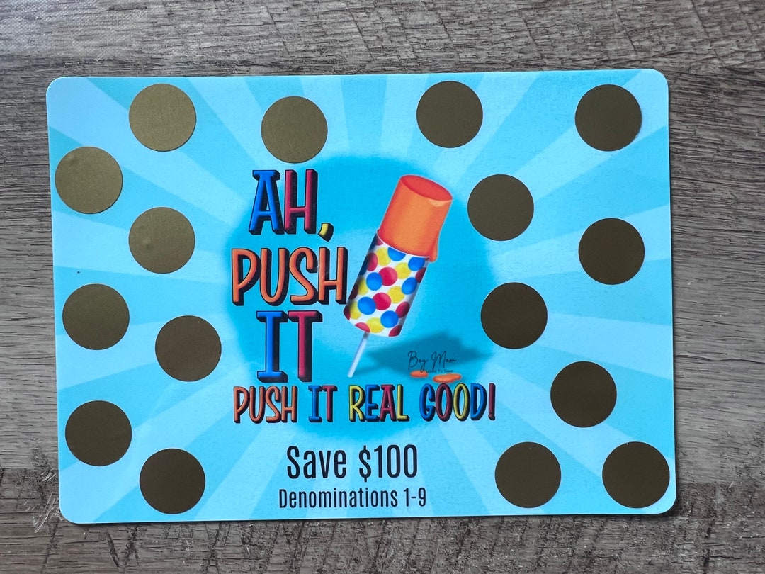 Push It Real Good Savings Challenge || Save 100 || Funny Scratch off ...