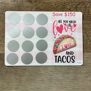 Tacos Scratch off Savings Challenge || Save 75, 90, 150 || Low Income ...