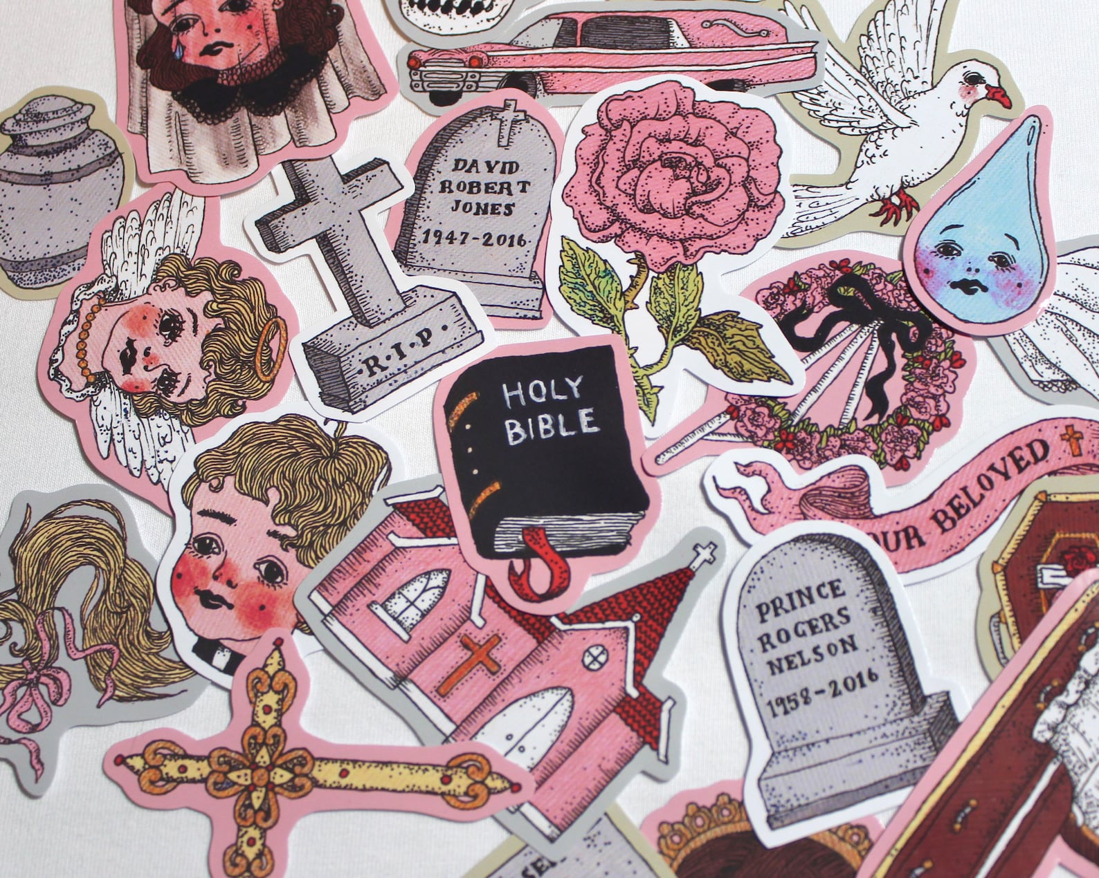 Funeral STICKERS 25 Pack - Etsy