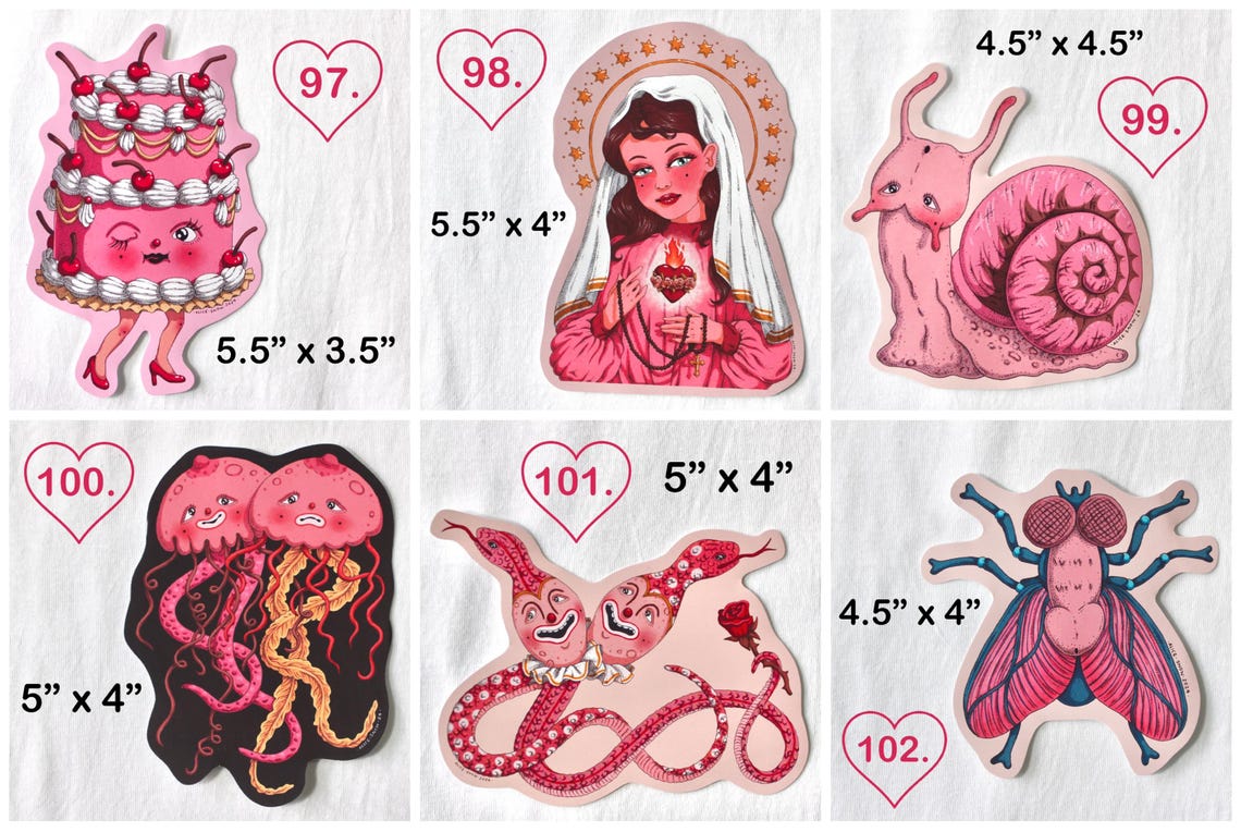 Pick N Mix STICKERS (large Size) - Etsy