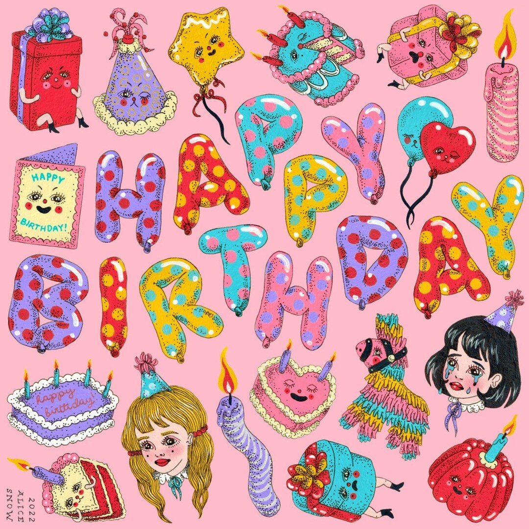 Birthday PRINTS - Etsy