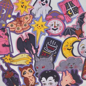 Night-time STICKERS (25 Pack) - Etsy