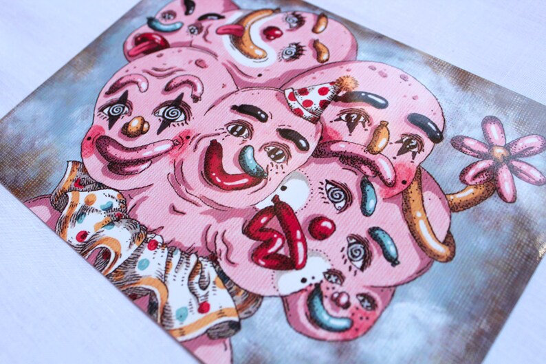 Cluster Clown: the Balloon Act PRINTS - Etsy