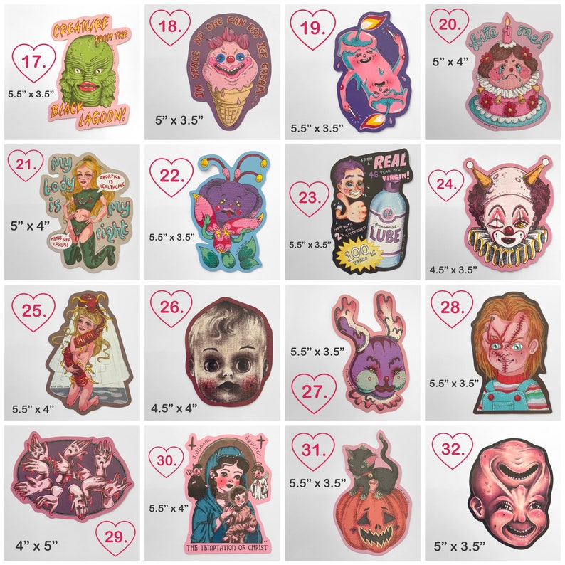 Pick N Mix STICKERS (large Size) - Etsy