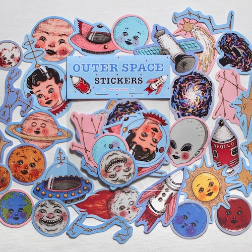 Outer Space STICKERS 30 Pack - Etsy