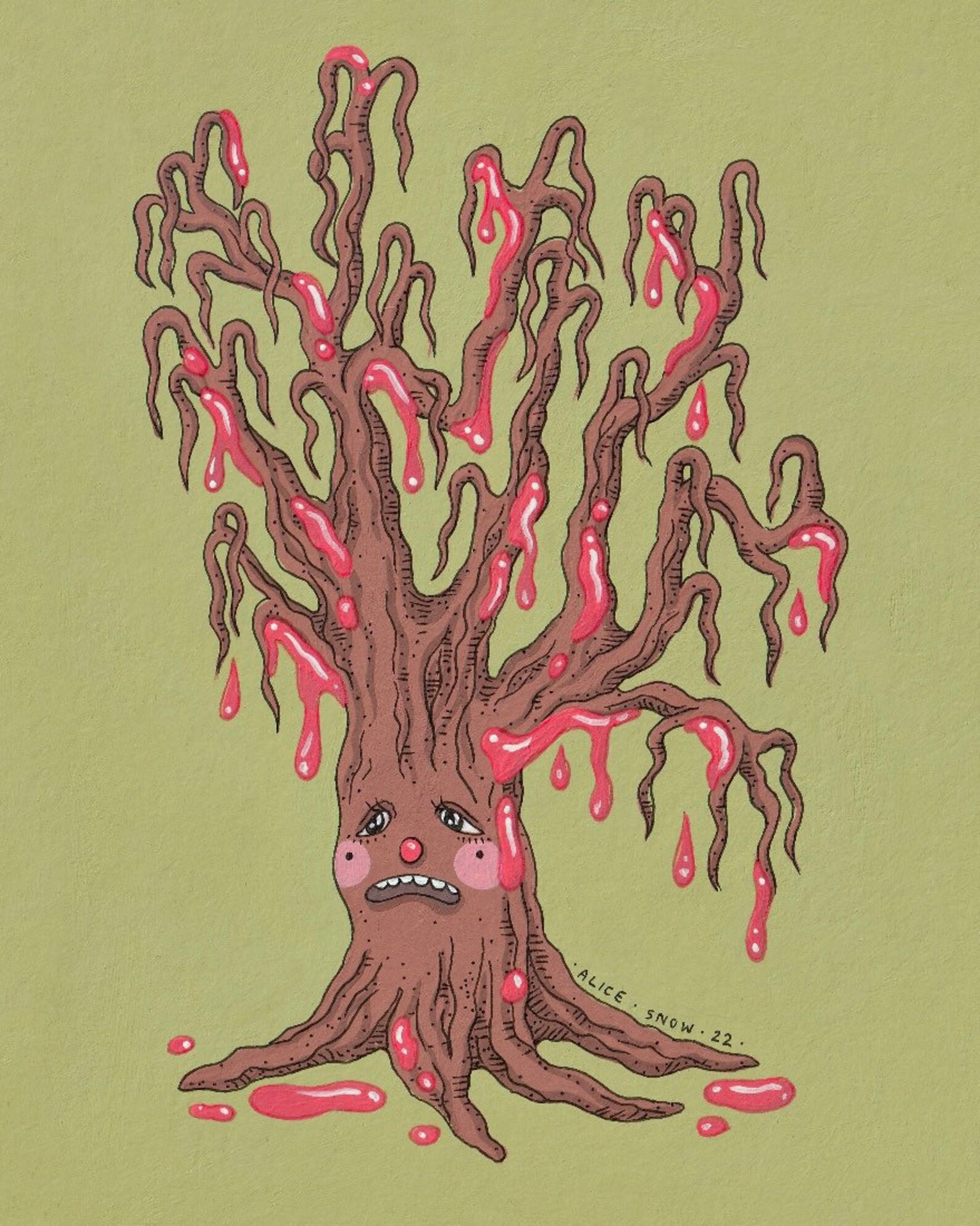 The Bleeding Tree PRINTS - Etsy