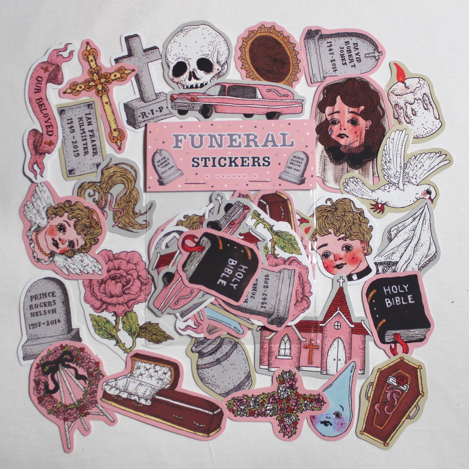 Funeral STICKERS 25 Pack - Etsy
