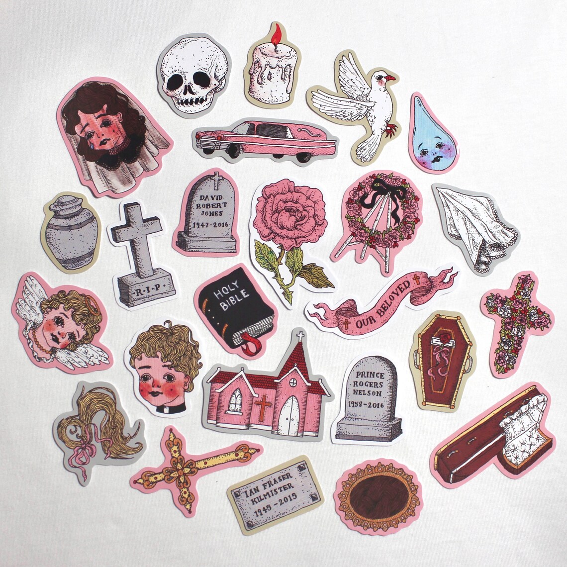 Funeral STICKERS 25 Pack - Etsy