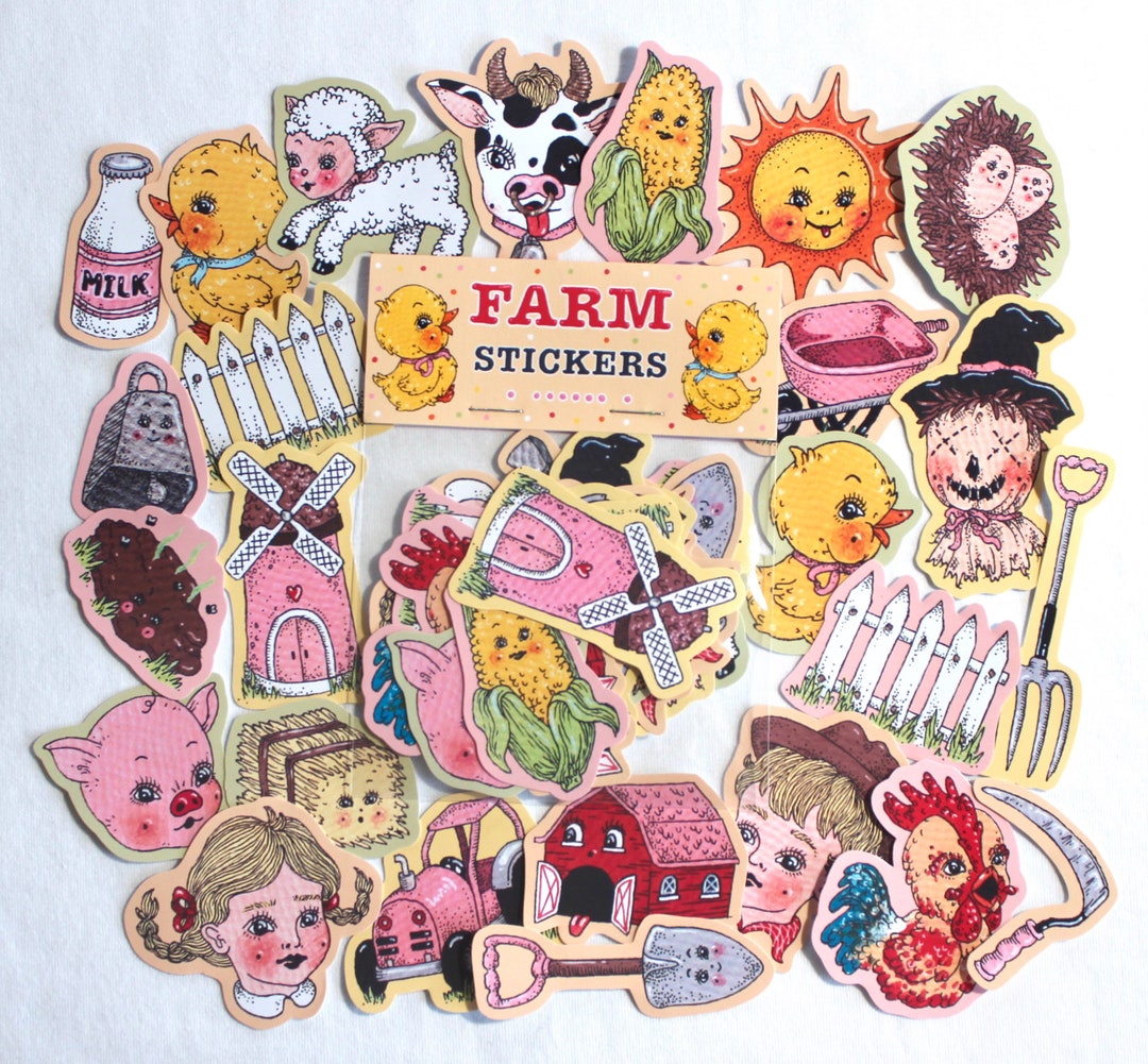 Farm STICKERS (25 Pack) - Etsy