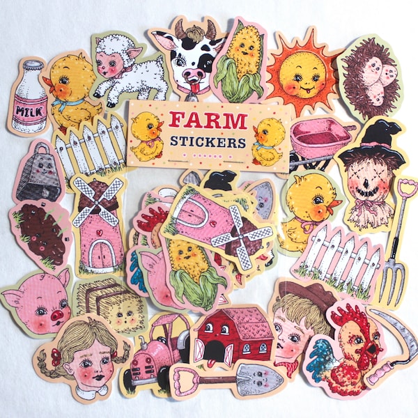 Farm Stickers - Etsy
