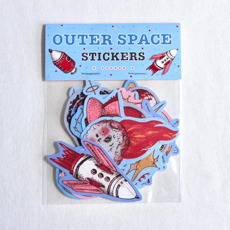 Outer Space STICKERS 30 Pack - Etsy