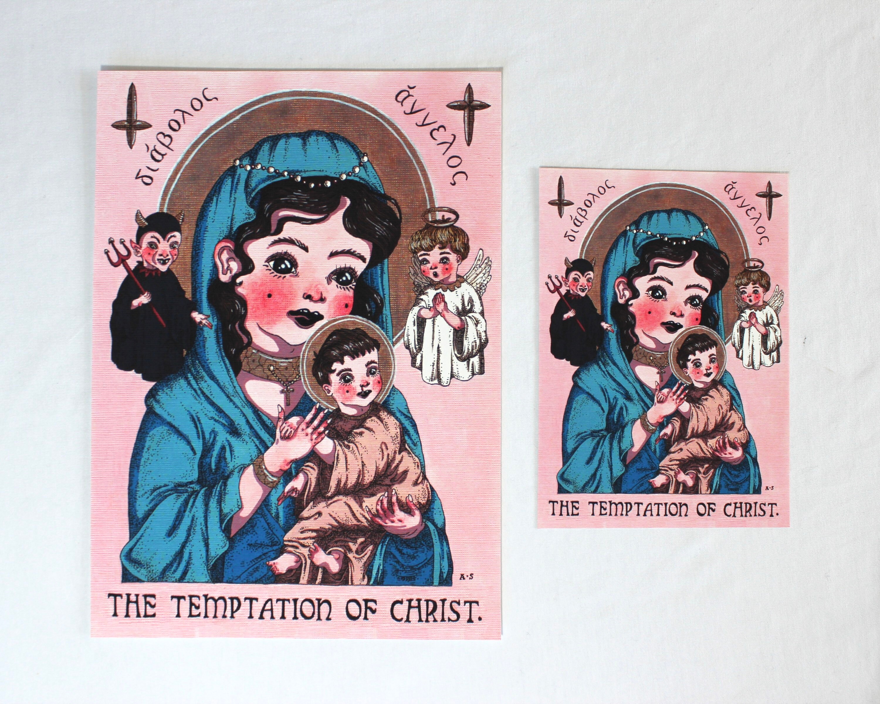 The Temptation of Christ PRINTS - Etsy