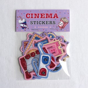 Cinema STICKERS (25 Pack) - Etsy