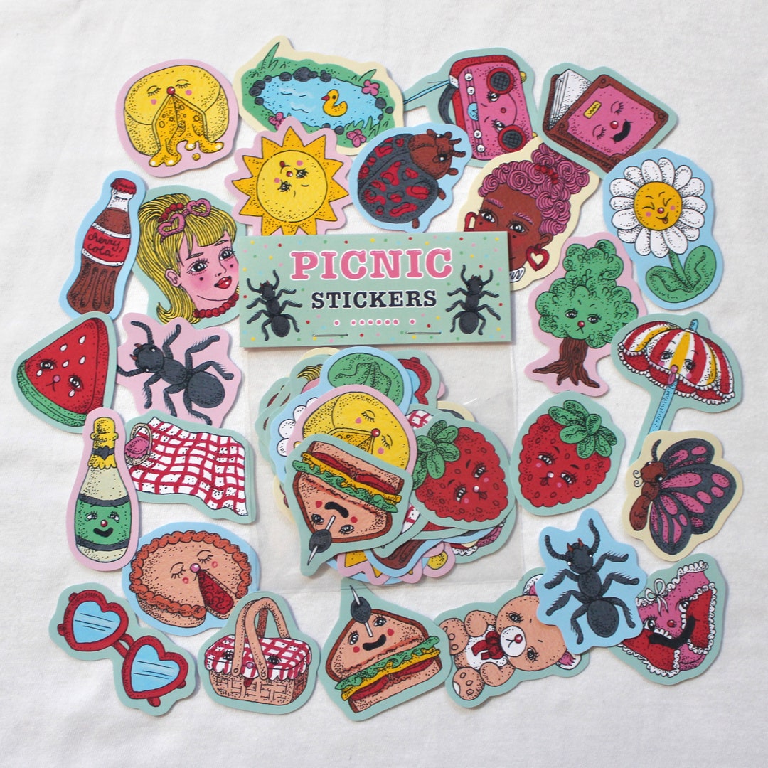 Picnic STICKERS (25 Pack) - Etsy