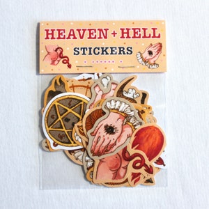 Heaven + Hell STICKERS (24 Pack) - Etsy