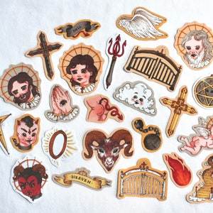 Heaven + Hell STICKERS (24 Pack) - Etsy