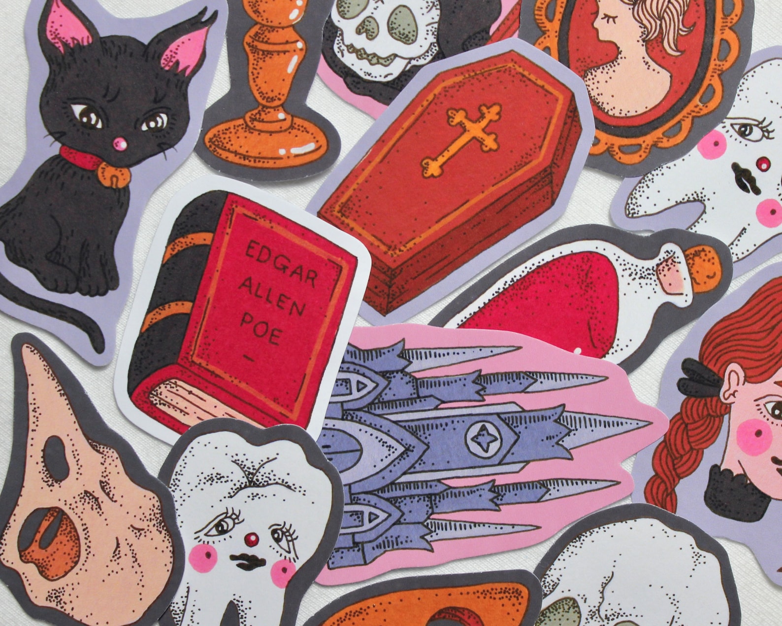 Gothic STICKERS (25 Pack) - Etsy