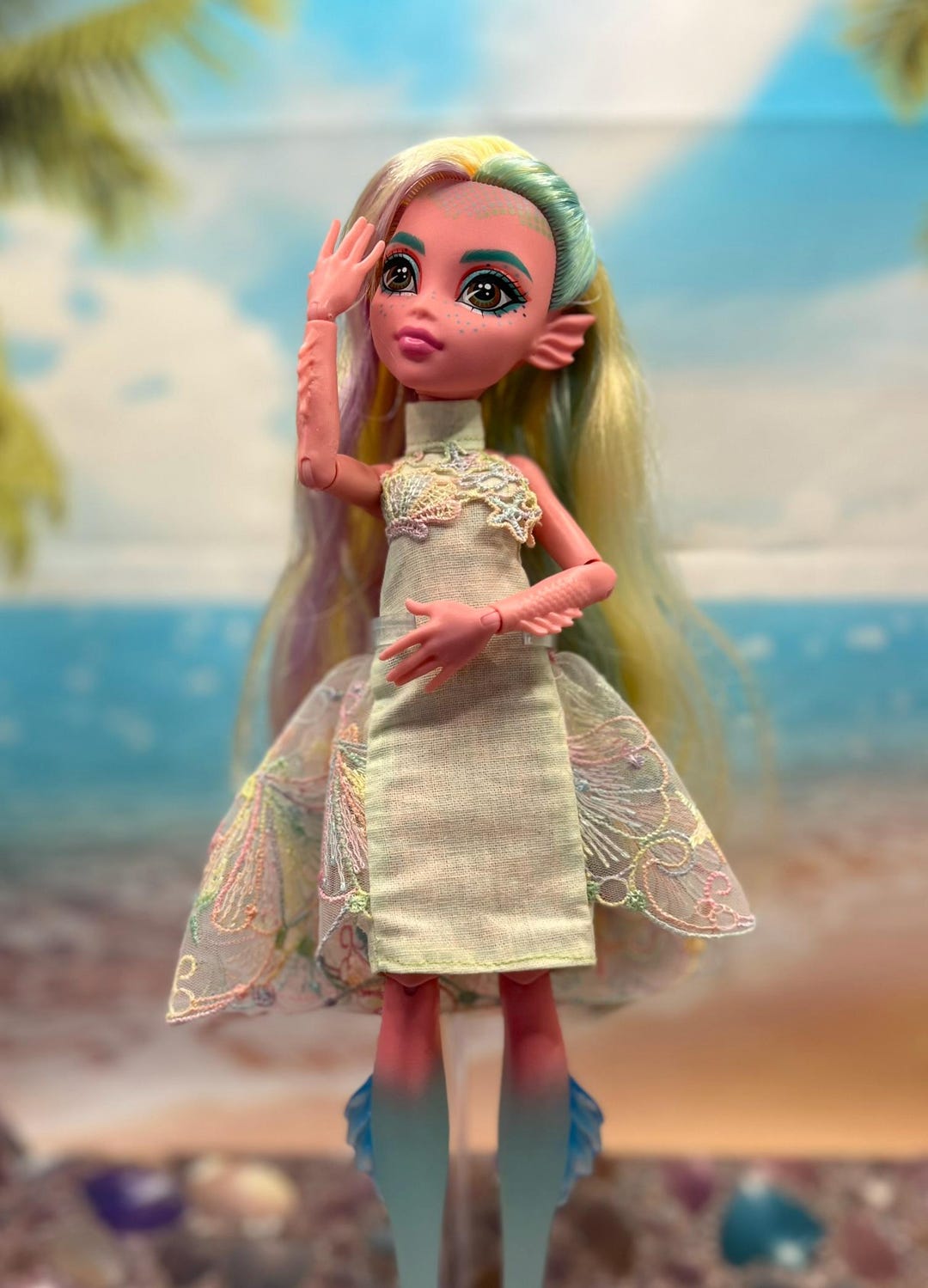 G3 Monster High Lagoona Sea Shell Flounce Dress - Etsy