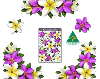 Car Frangipani Decal - Etsy