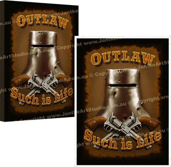 NED KELLY Such is Life Aussie Outlaw Canvas Art Print Fathers - Etsy