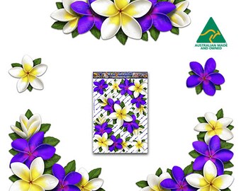 Car Frangipani Decal - Etsy
