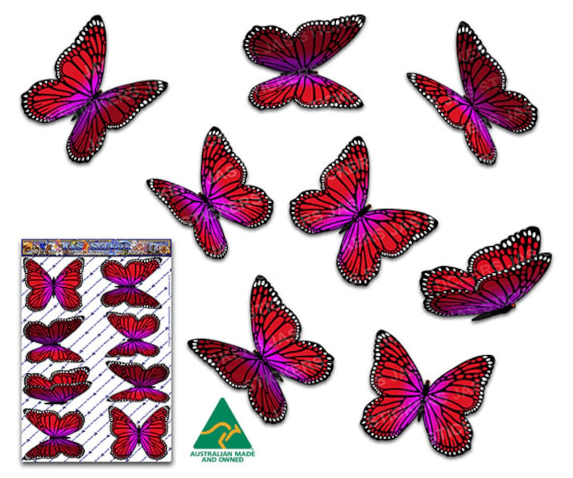 Blue Monarch BUTTERFLY ANIMAL Vinyl Sticker Decal Large Pack | Etsy