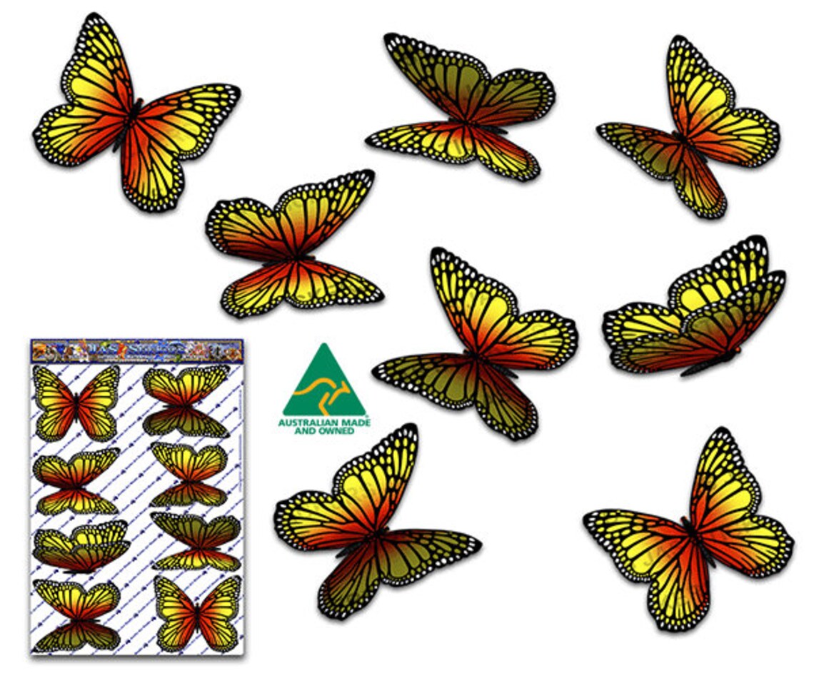 Blue Monarch BUTTERFLY ANIMAL Vinyl Sticker Decal Large Pack | Etsy