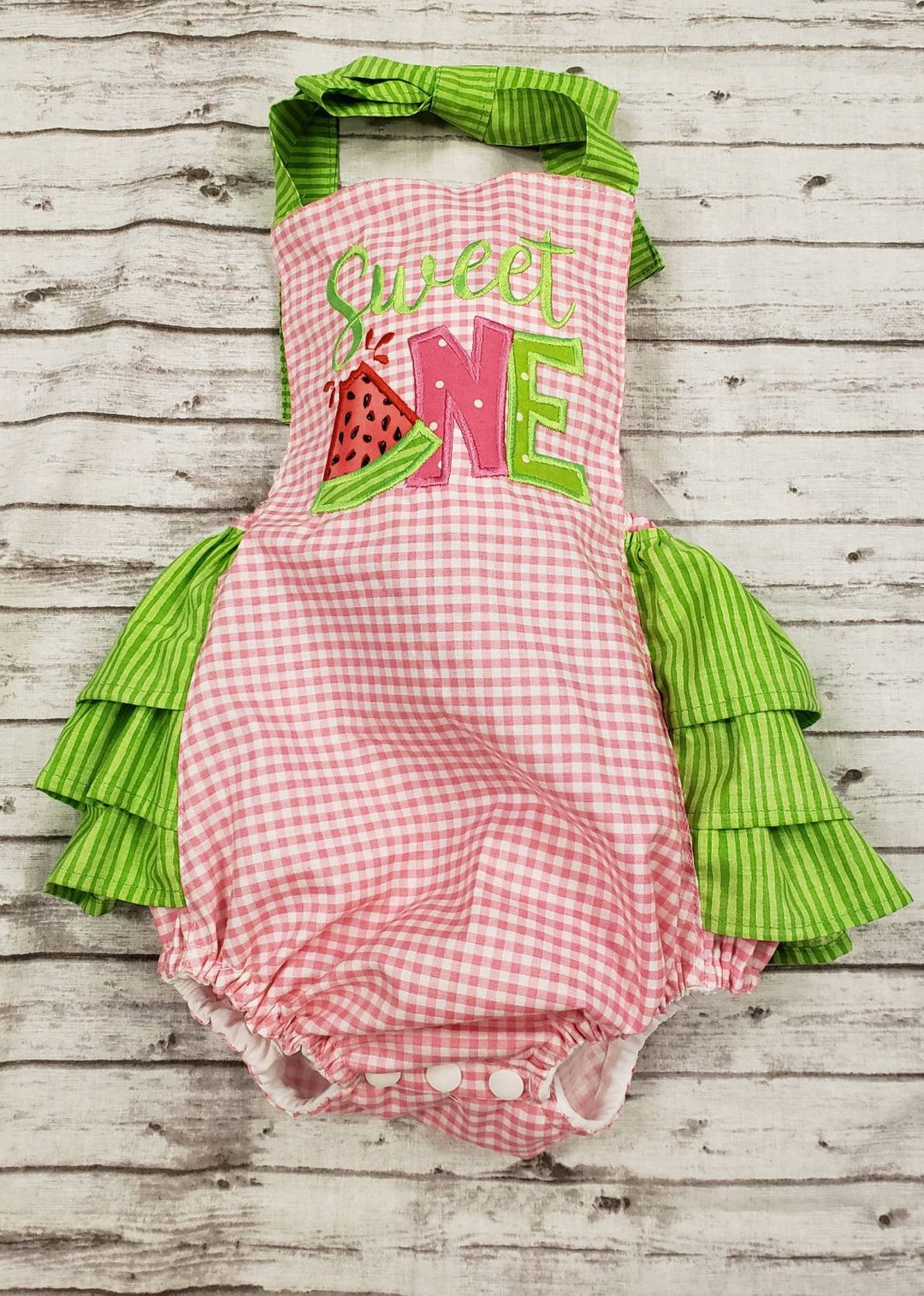 Watermelon First Birthday, Smash Cake, Watermelon Romper, Watermelon ...