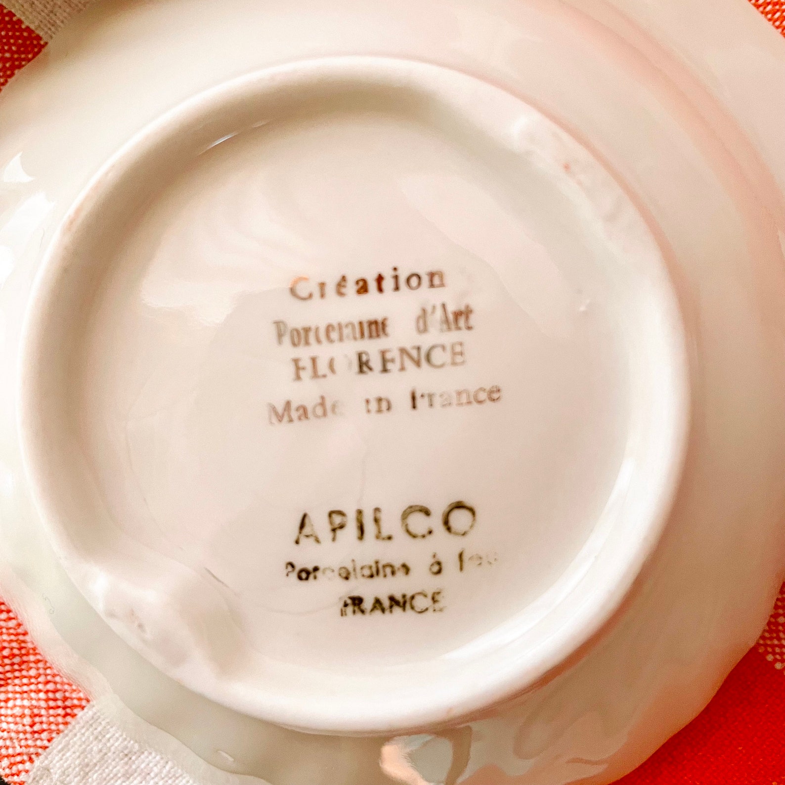 Set of 6 Vintage 70’s Apilco Shell Bowl in White Delicate Porcelain ...