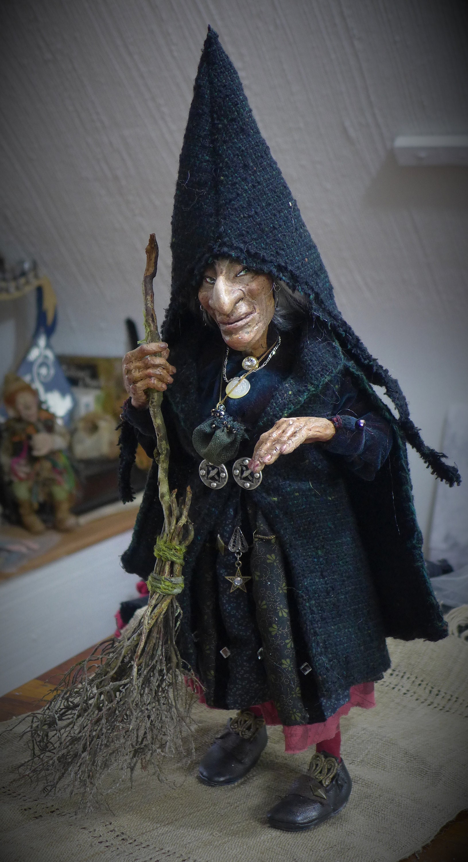 Made to Order Witch and Her Companion Example Only Please Do Not Buy - Etsy