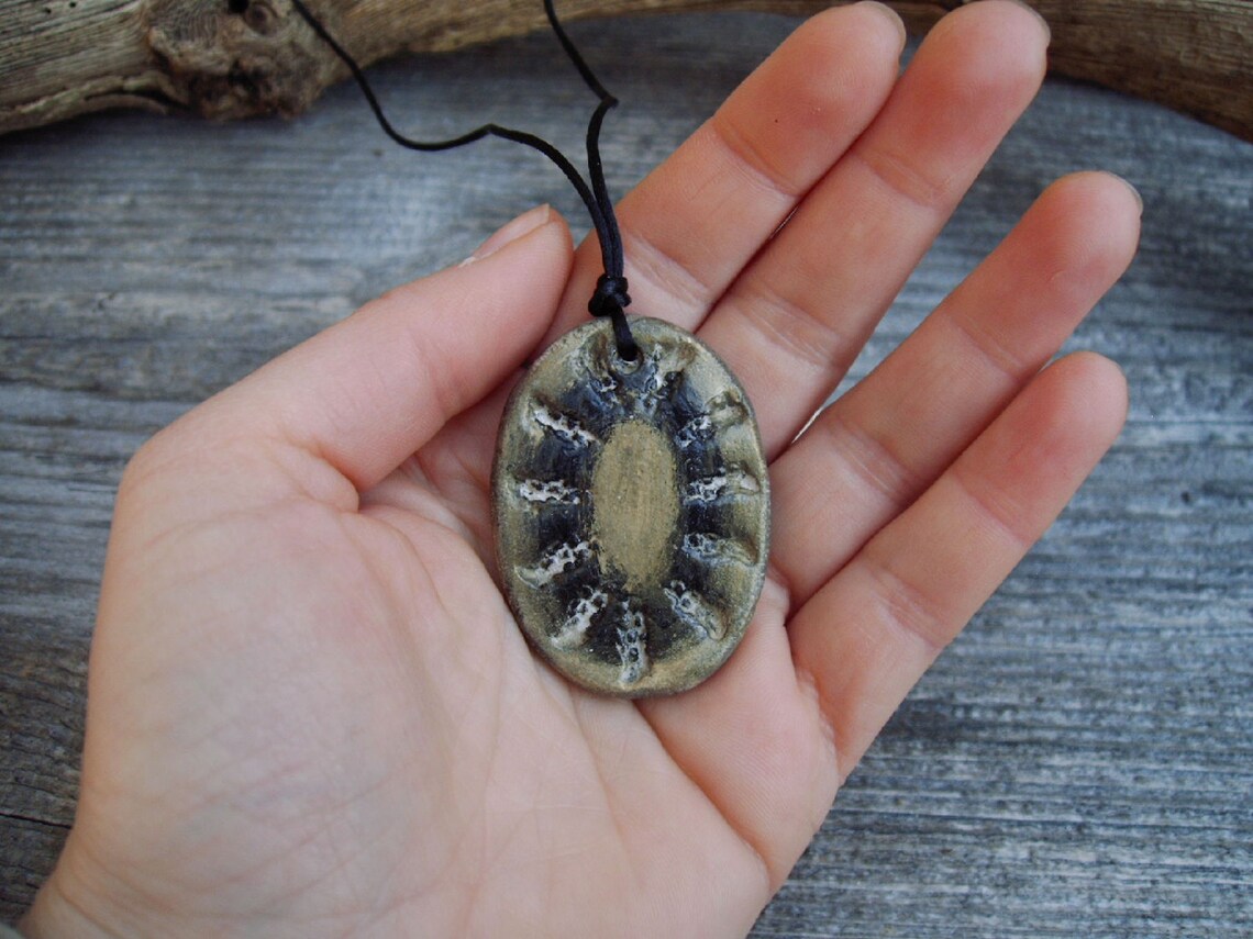 Unique Pendant Necklace, Handmade Jewelry, Handmade Pendant, Air Dry ...