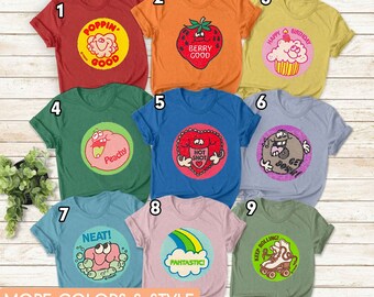 Scratch and Sniff Sticker Shirt - Etsy