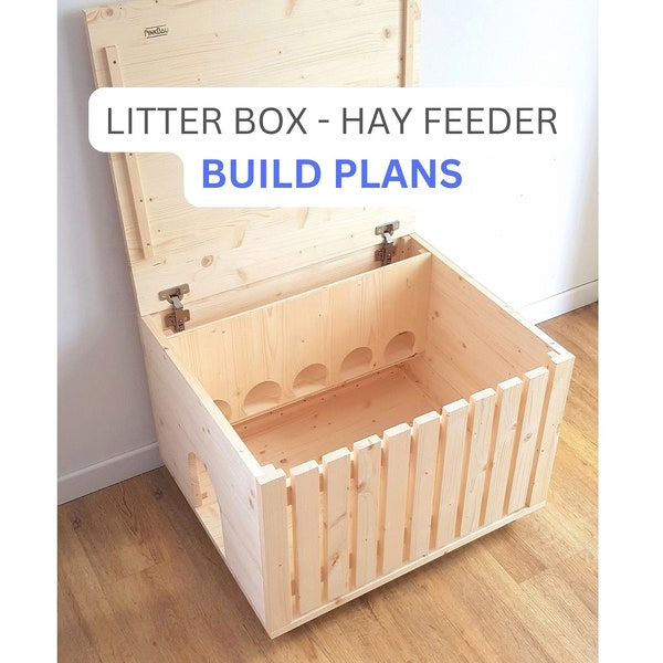 Rabbit Litter Box Hay Feeder - Etsy