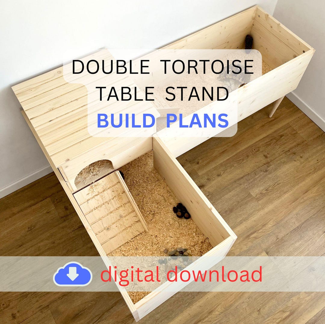 Double Tortoise Table Stand Build Plans: DIY Modern Terrarium (PDF ...