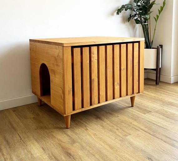 Mid century modern cat litter box store