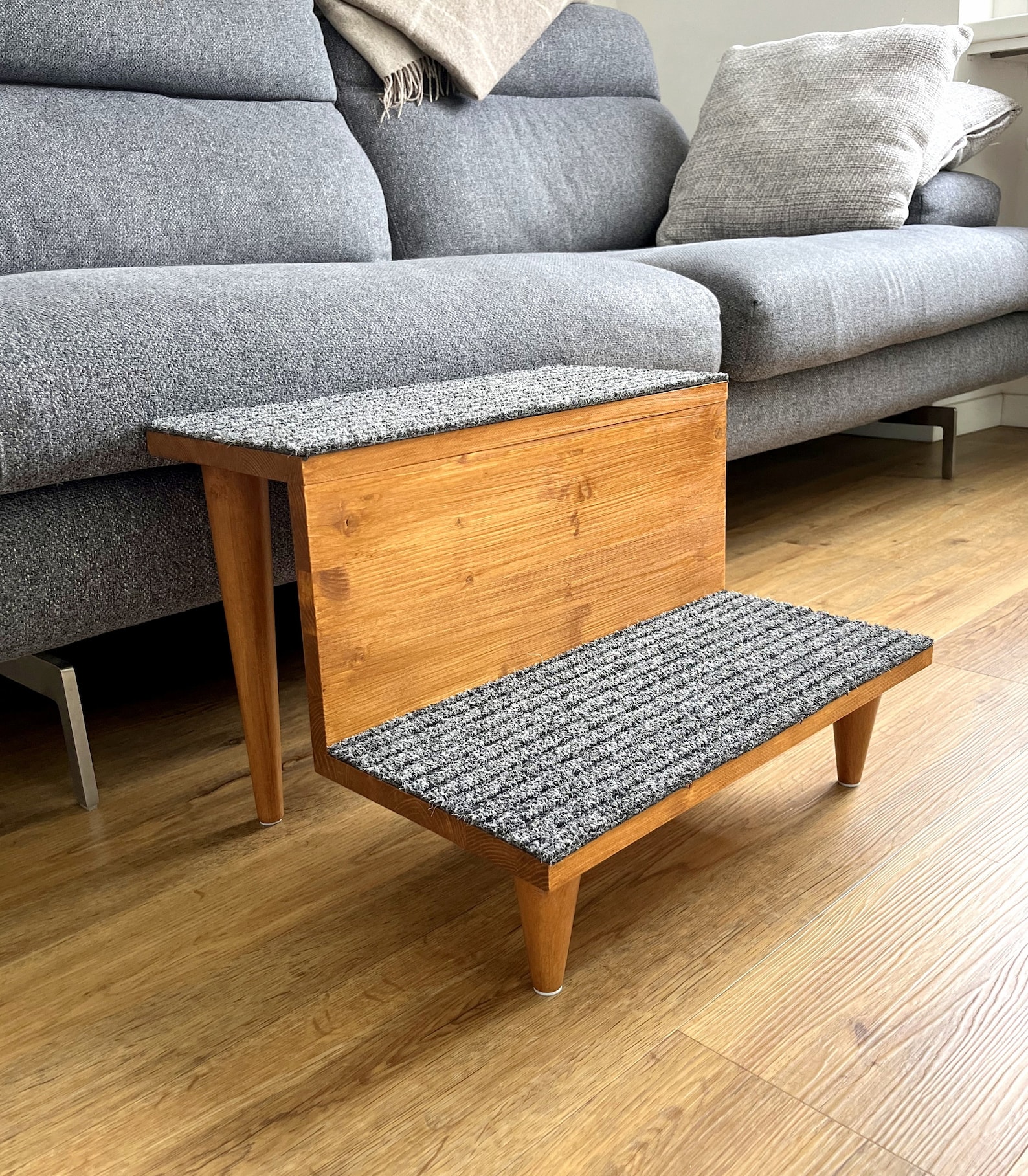 Modern Wood Pet Step Stool: Cat & Dog Stairs - Etsy