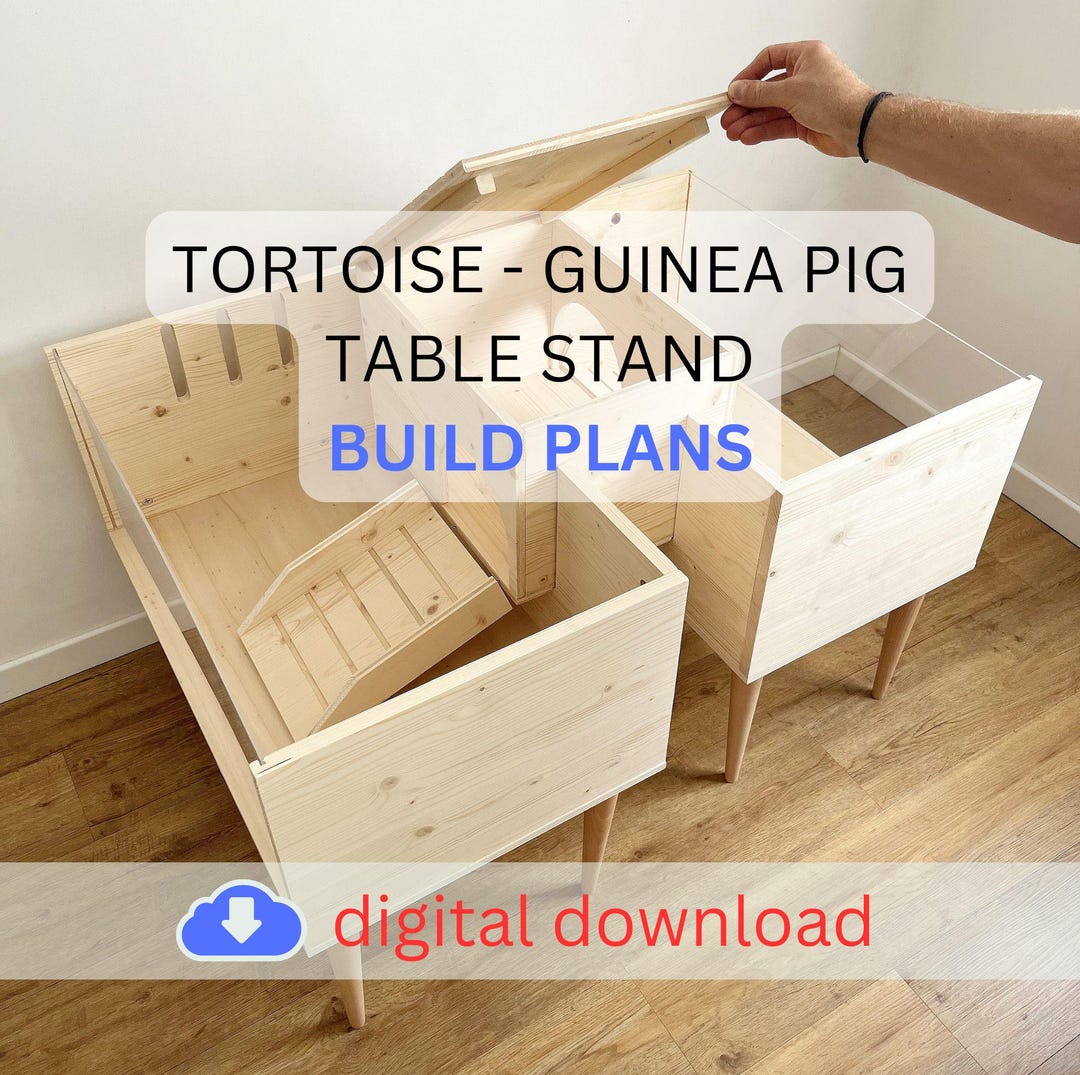 Tortoise Table Stand Build Plans, DIY Tortoise Terrarium Plans, Digital ...