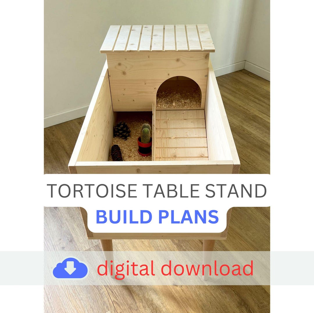 Tortoise Table Stand Build Plans, DIY Tortoise Furniture Plans, Digital ...