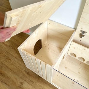 Bunny Villa Cabinet Build Plans: DIY Modern Litter Box & Feeder for ...