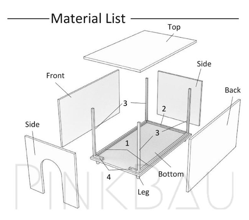 Cat Litter Box Cabinet Build Plans: DIY Top Opening Cat Furniture ...