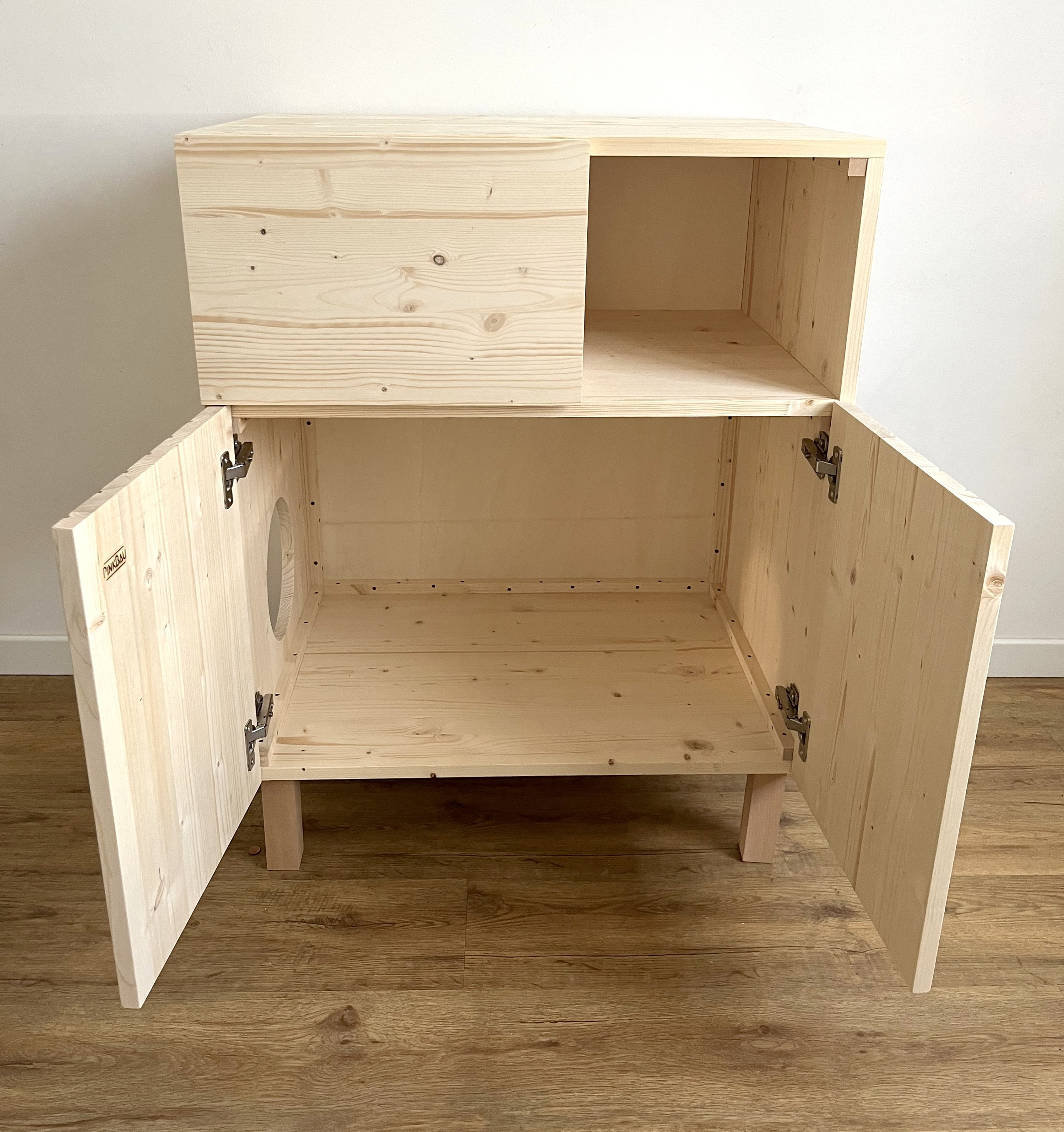 Modern Cat Litter Box Cabinet Build Plans: DIY Cat Furniture (digital ...