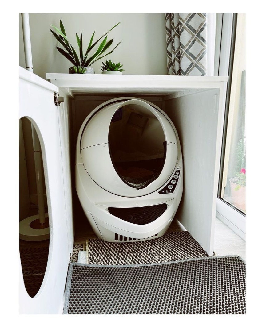 Litter Robot Cabinet Build Plans: DIY Litter Box Cover (digital ...
