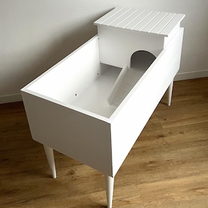 Mid-century Modern Tortoise Table Stand: Elevated Tortoise Gunea Pig ...