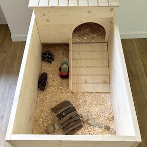 Mid-century Modern Tortoise Table Stand: Elevated Tortoise Gunea Pig ...